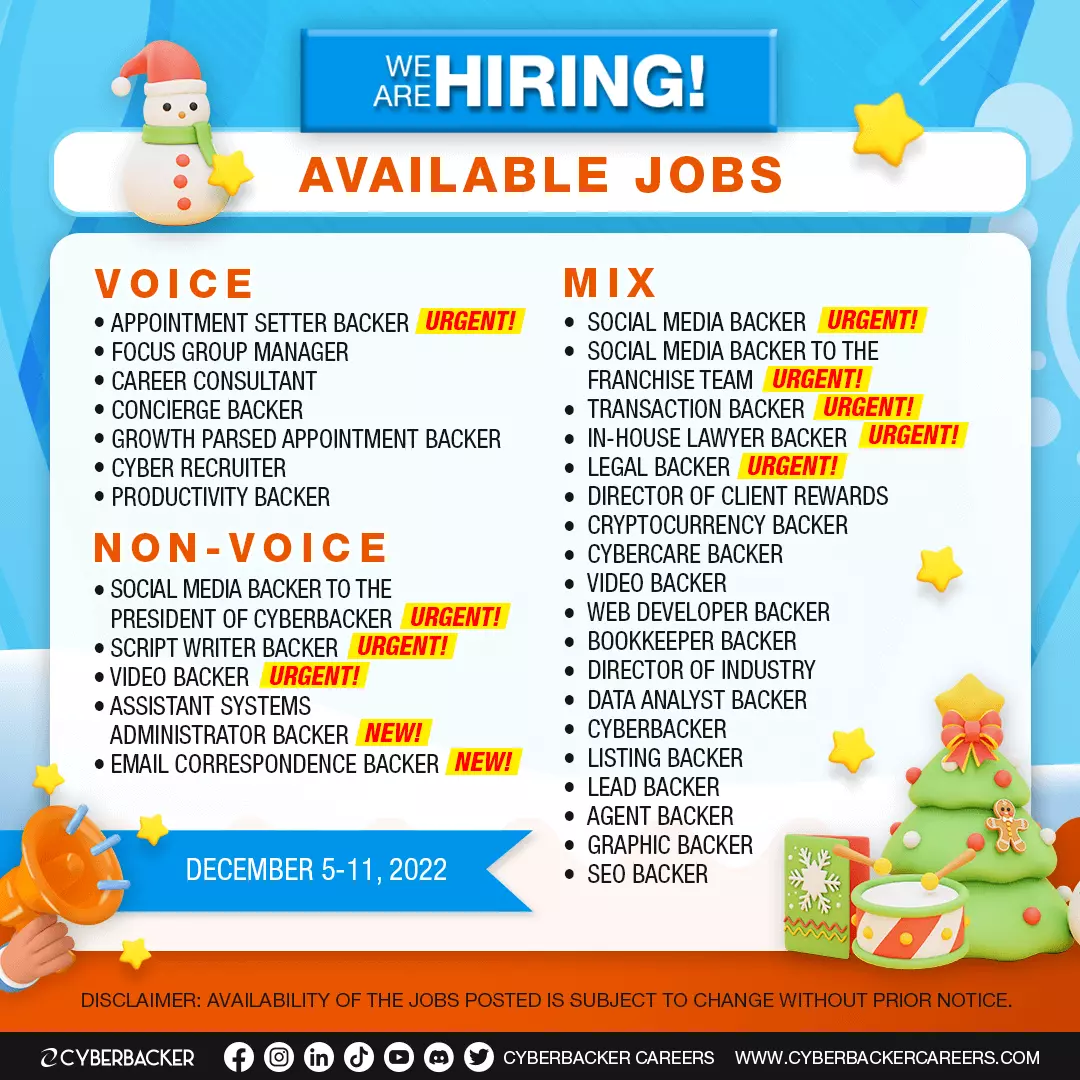 Jumpstart your online career with Cyberbacker! - Cyberbacker Careers