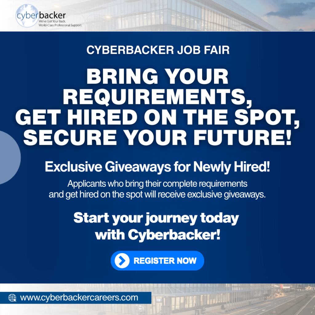 Cyberbacker Job Fair 2025 - Cyberbacker Careers